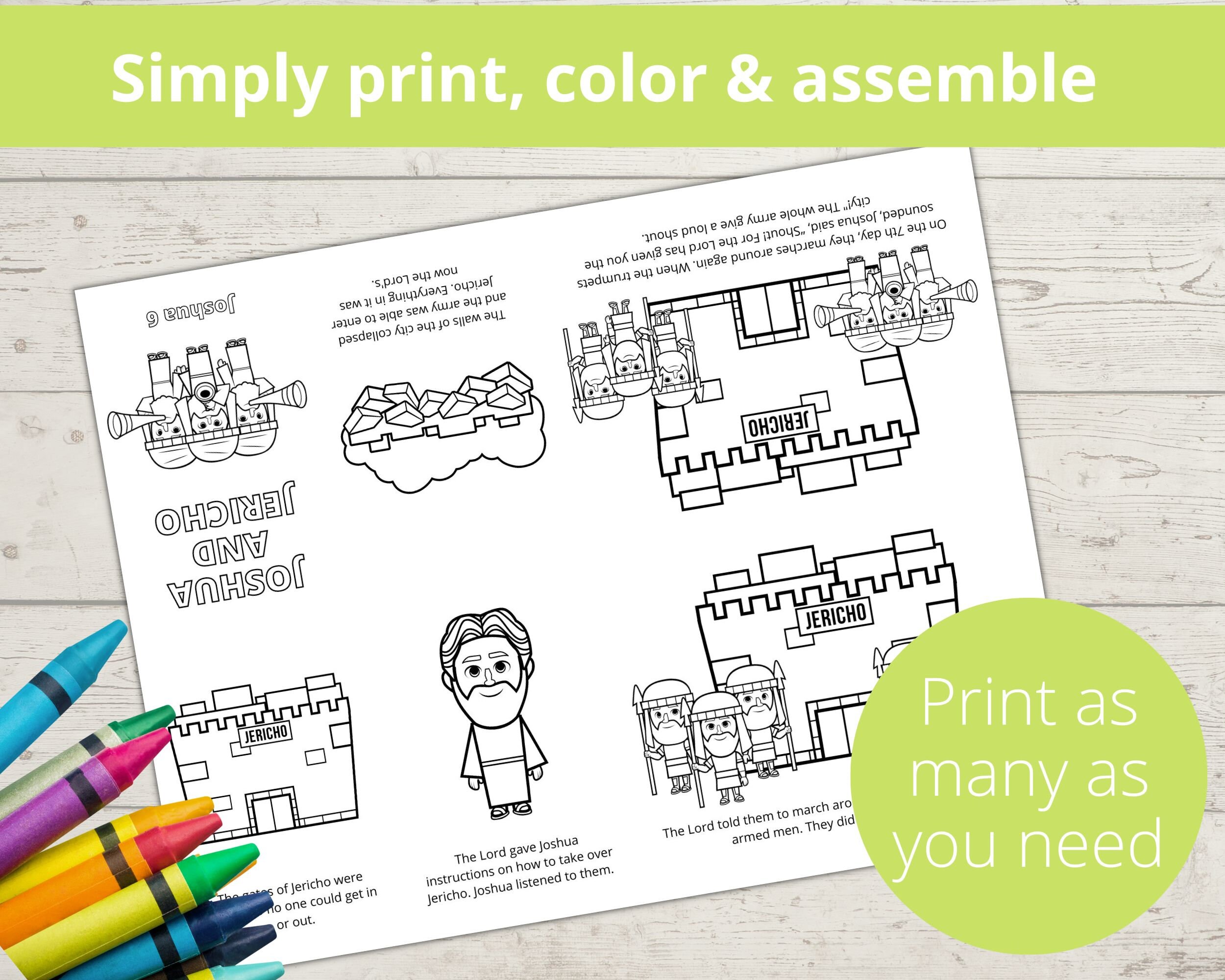 Joshua and the Battle of Jericho, Bible Story for Kids, Sunday School ...