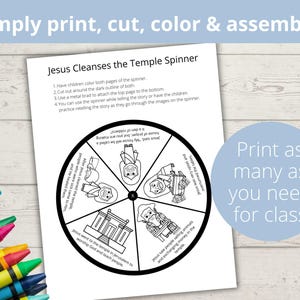 Jesus Cleanses the Temple, Sunday School Craft, Bible Story Activities ...