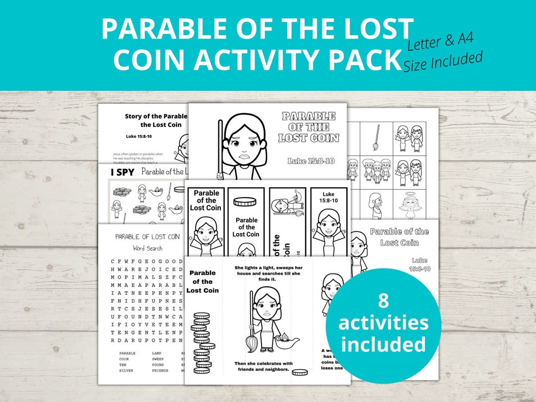 Parable of the Lost Coin, Bible Story Crafts, Parables of Jesus, Sunday ...