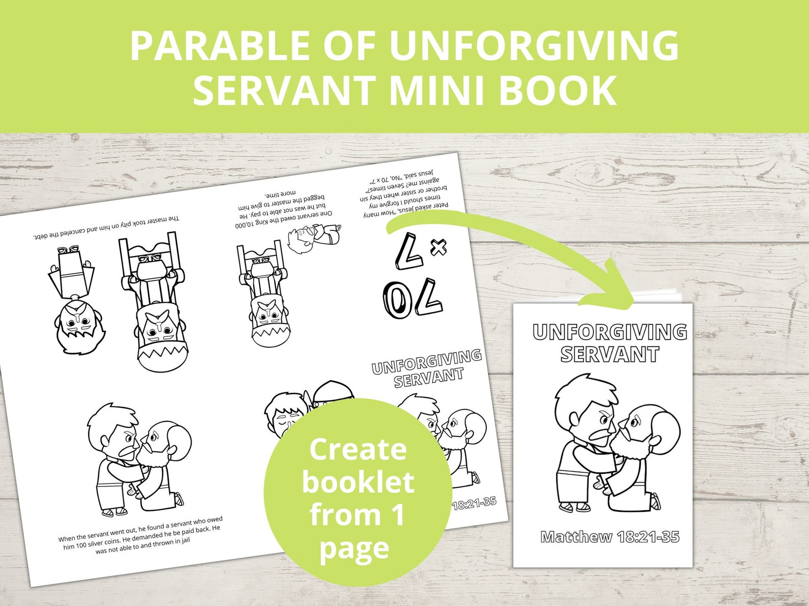 Parable of Unforgiving Servant, Preschool Bible, Homeschool Bible ...