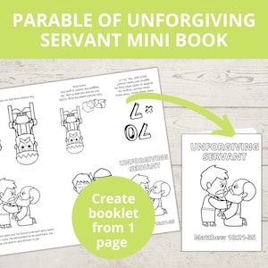 Parable of Unforgiving Servant, Preschool Bible, Homeschool Bible ...