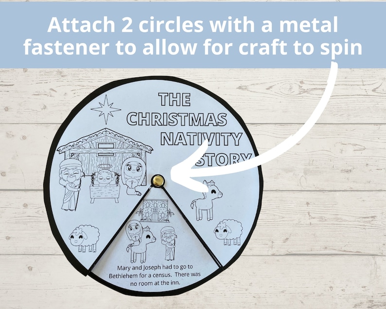 Christmas Nativity Bible Story, Sunday School Craft, Bible Story ...