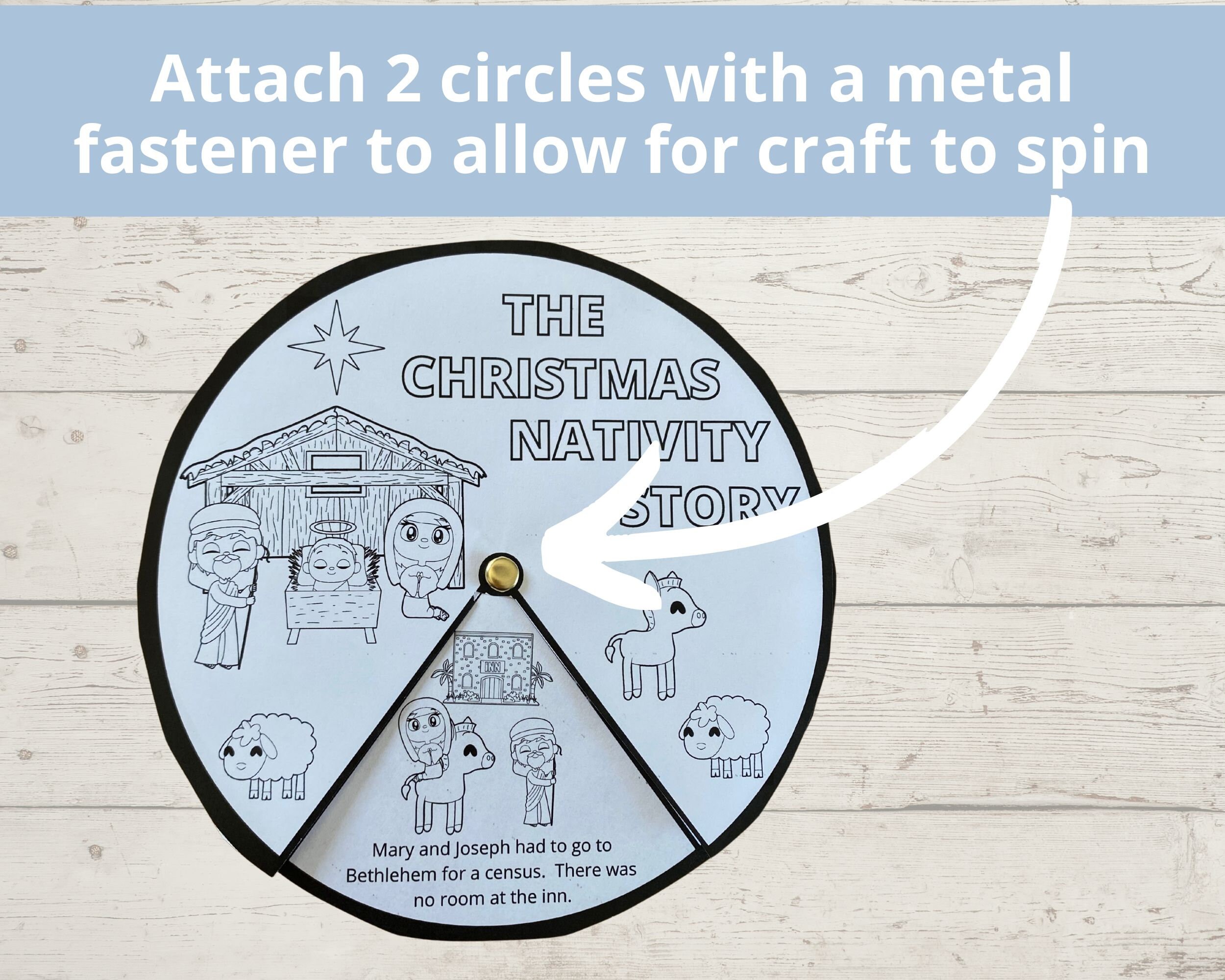 Christmas Nativity Bible Story, Sunday School Craft, Bible Story ...