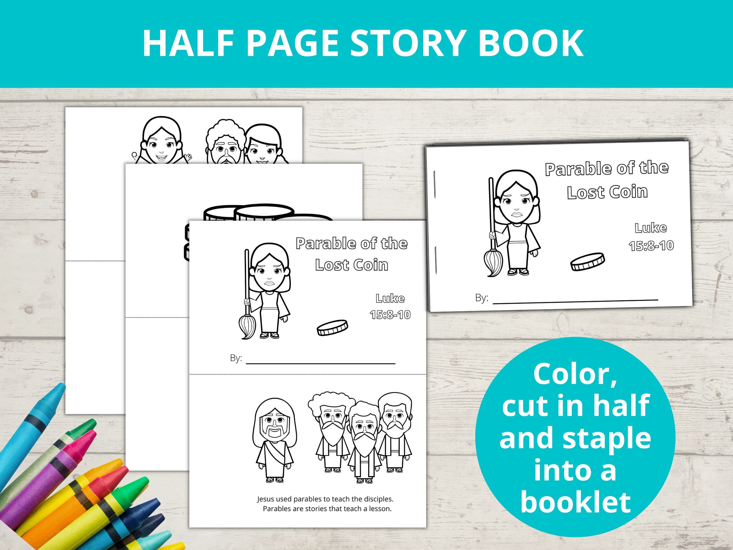 Parable of the Lost Coin, Bible Story Crafts, Parables of Jesus, Sunday ...