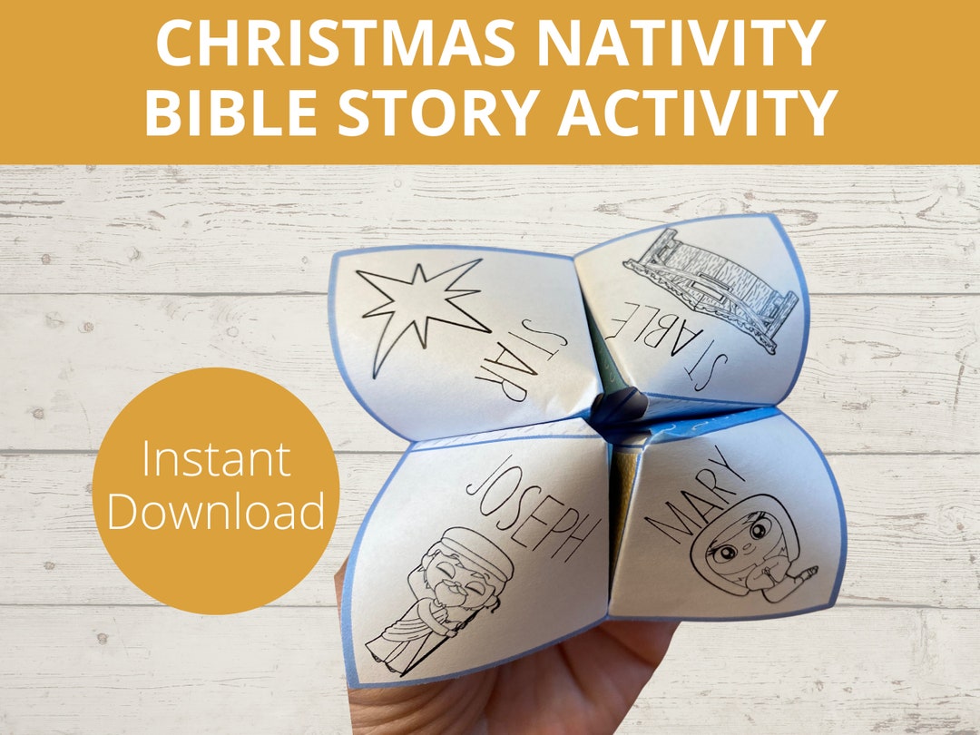 Christmas Nativity Craft, Sunday School Craft Christmas, Christmas ...