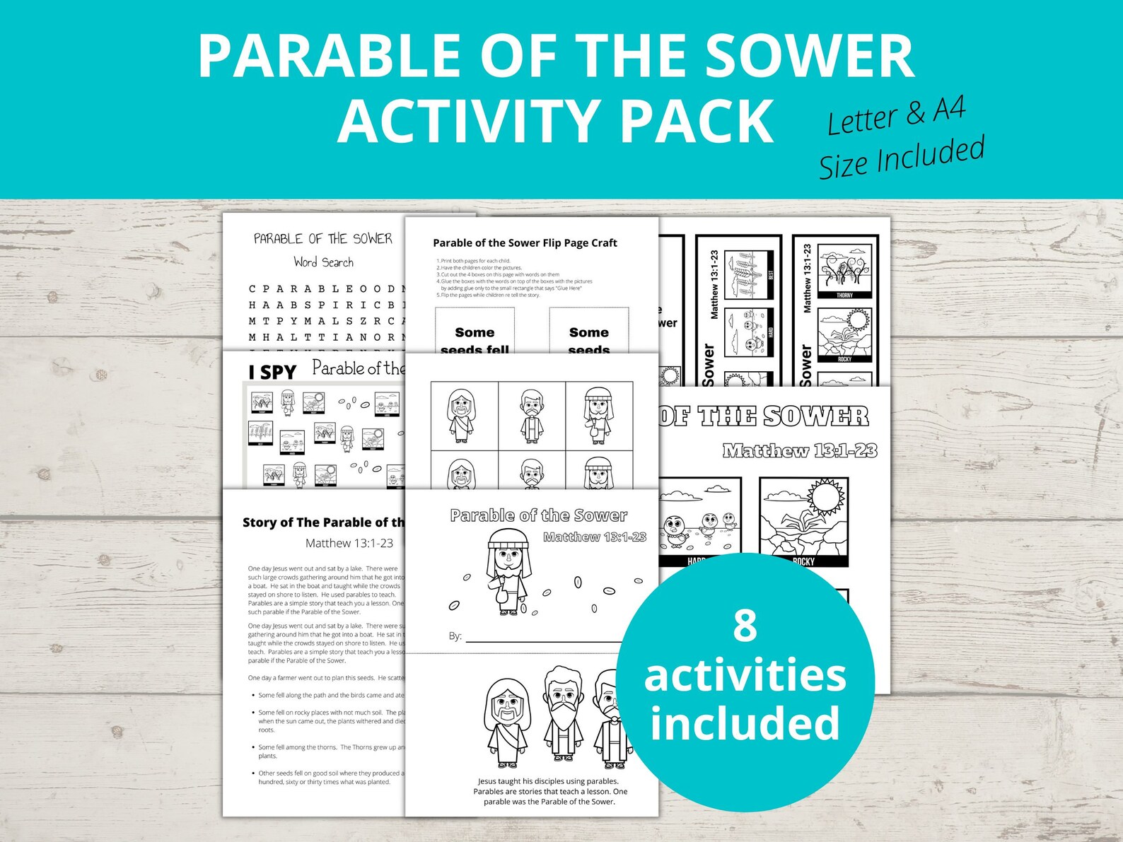 Parable of the Sower, Parables of Jesus, Bible Story Crafts, Sunday ...