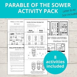 Parable of the Sower, Parables of Jesus, Bible Story Crafts, Sunday ...