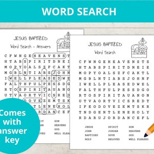 Jesus Baptism Craft, Jesus Baptized, Bible Story for Kids, Baptism of ...