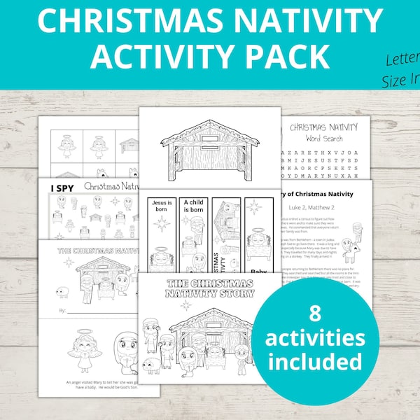 Nativity Bookmark - Etsy