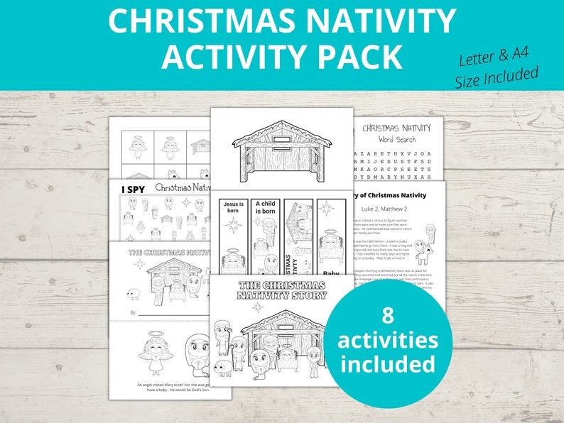 Christmas Nativity, Bible Story Activities, Sunday School Craft ...