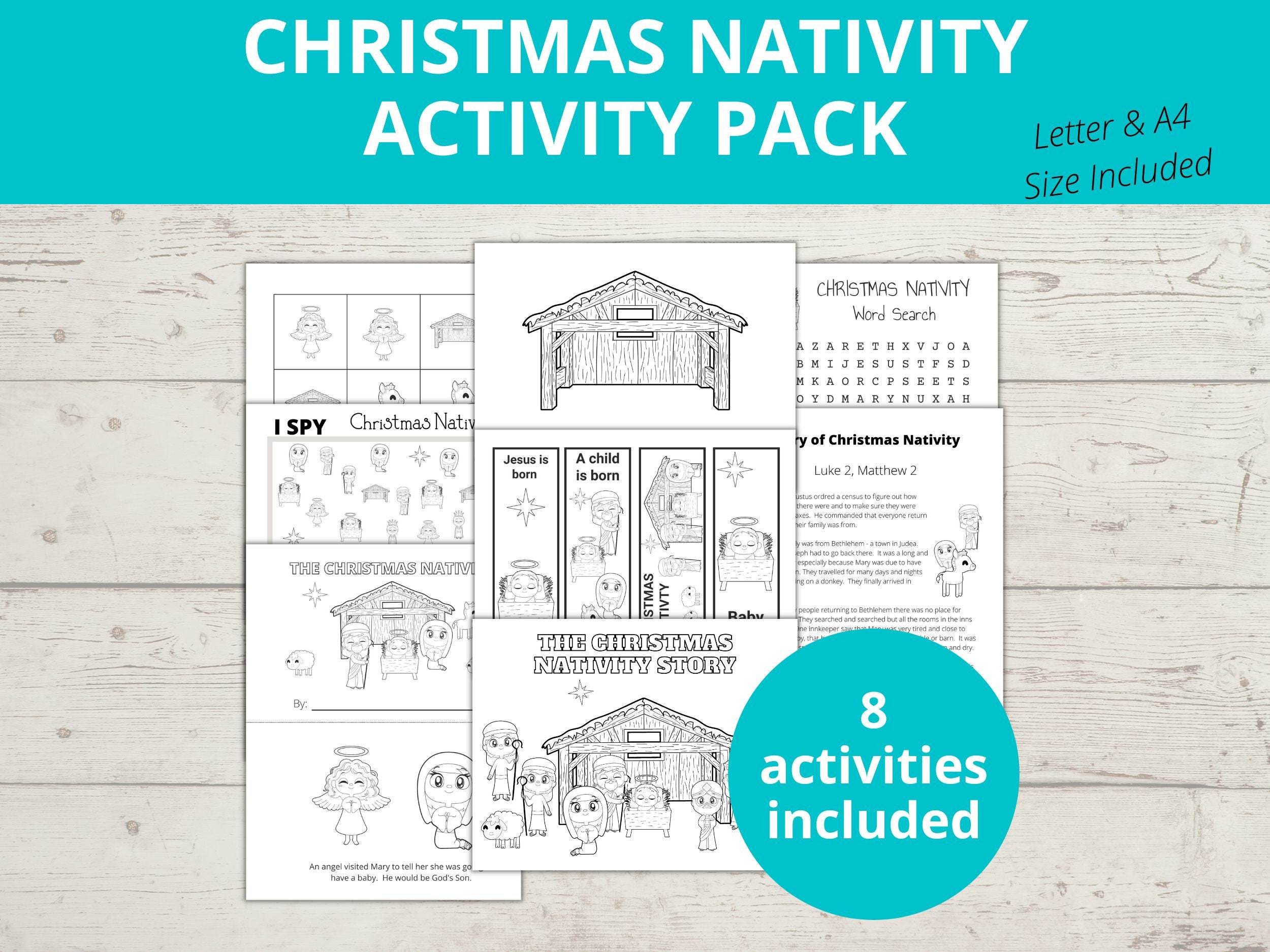 Christmas Nativity, Bible Story Activities, Sunday School Craft ...