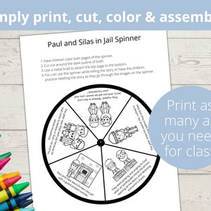 Paul and Silas Craft, Sunday School Activities, Kids Bible Craft, Bible ...