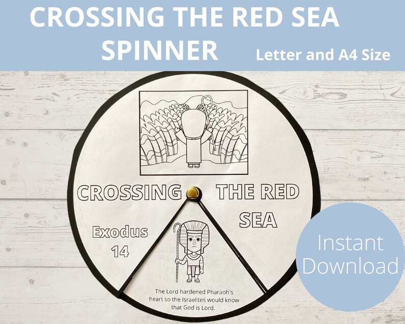Crossing the Red Sea Moses Crossing the Sea Bible Story - Etsy