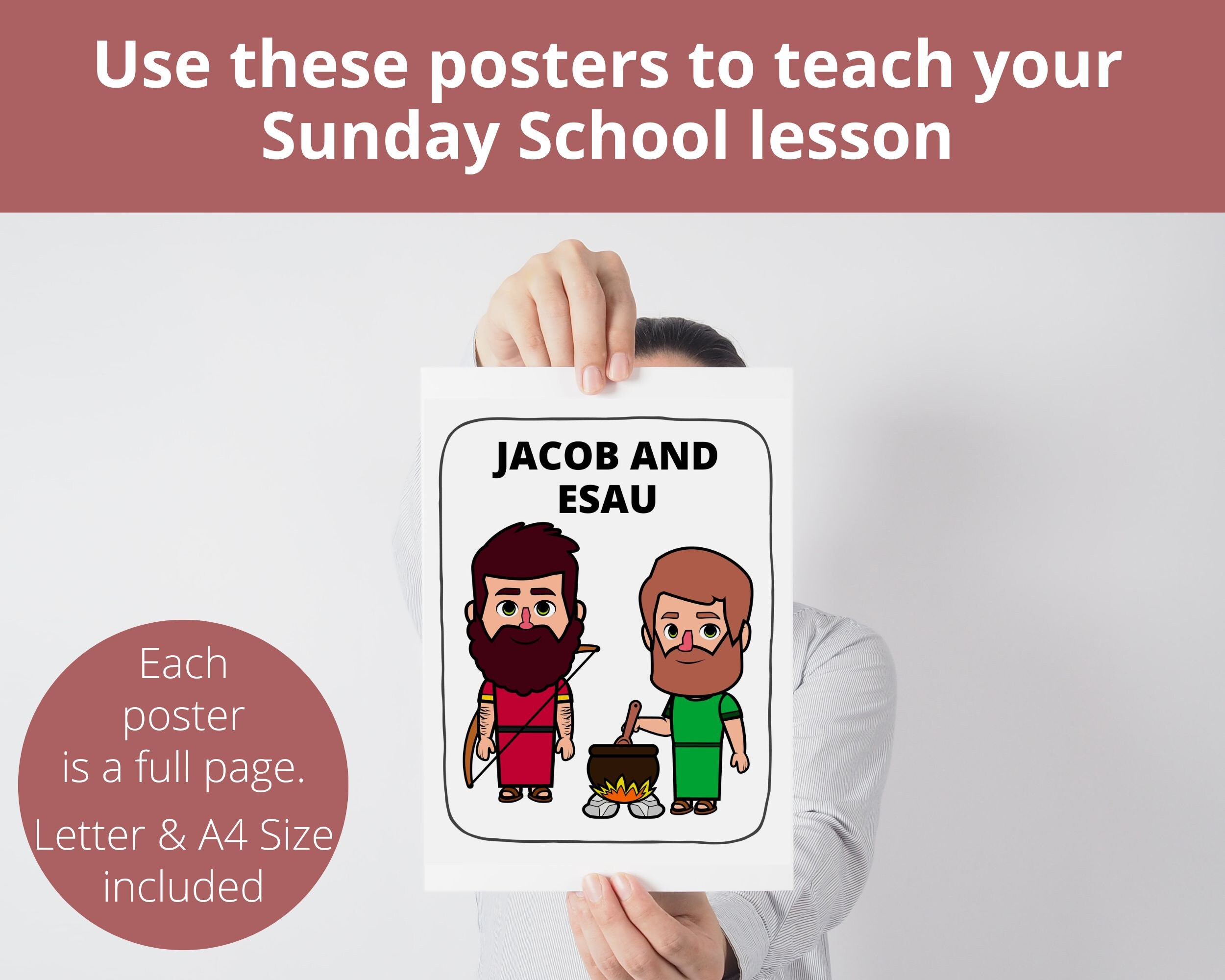 Jacob and Esau, Bible Crafts for Kids, Church Bulletin Board, Sunday ...