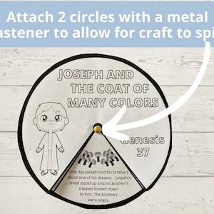 Joseph and Coat of Many Colors, Story of Joseph, Sunday School Craft ...