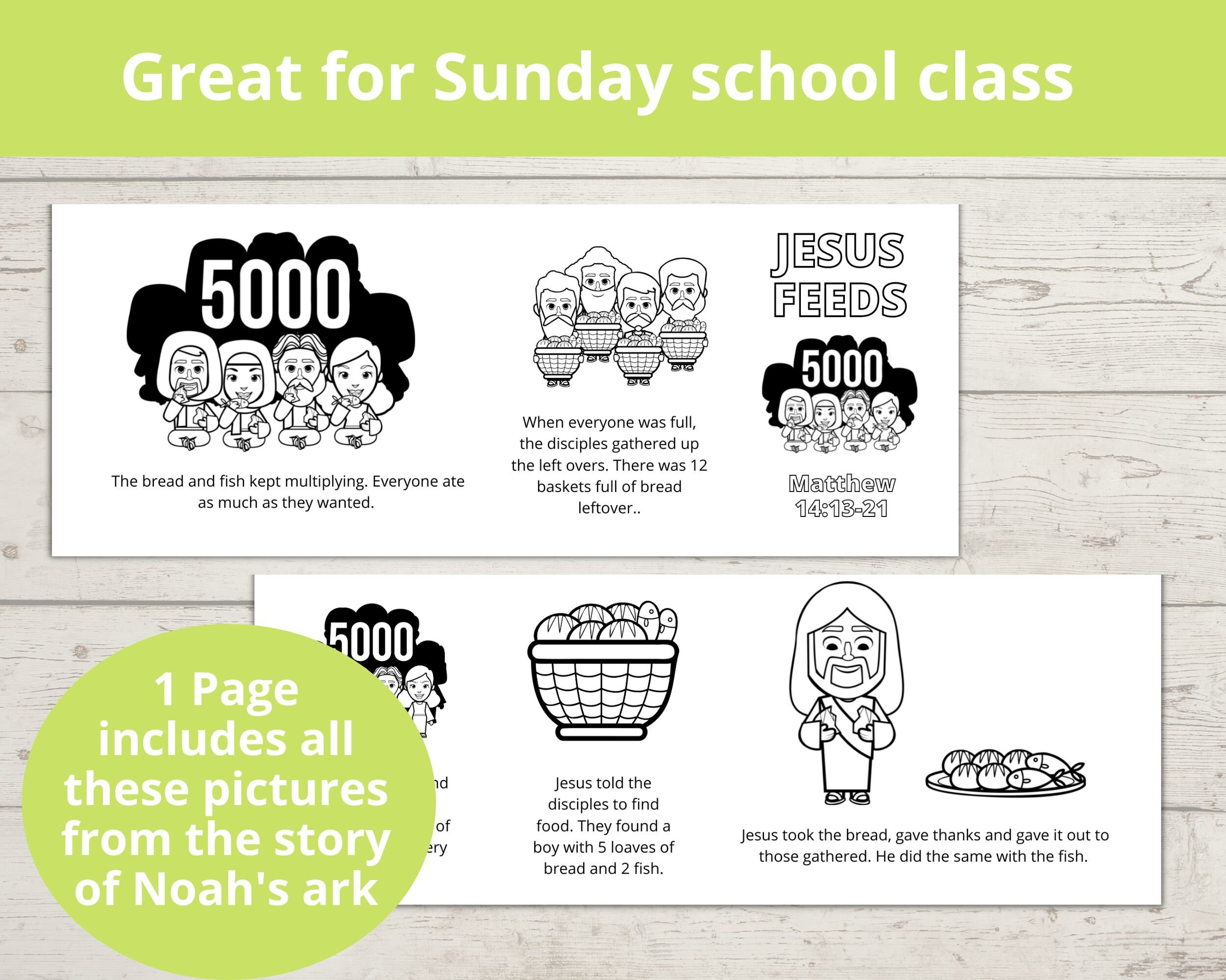 Jesus Feeds 5000 Craft, Jesus Feeds the 5000, Miracles of Jesus, Jesus ...