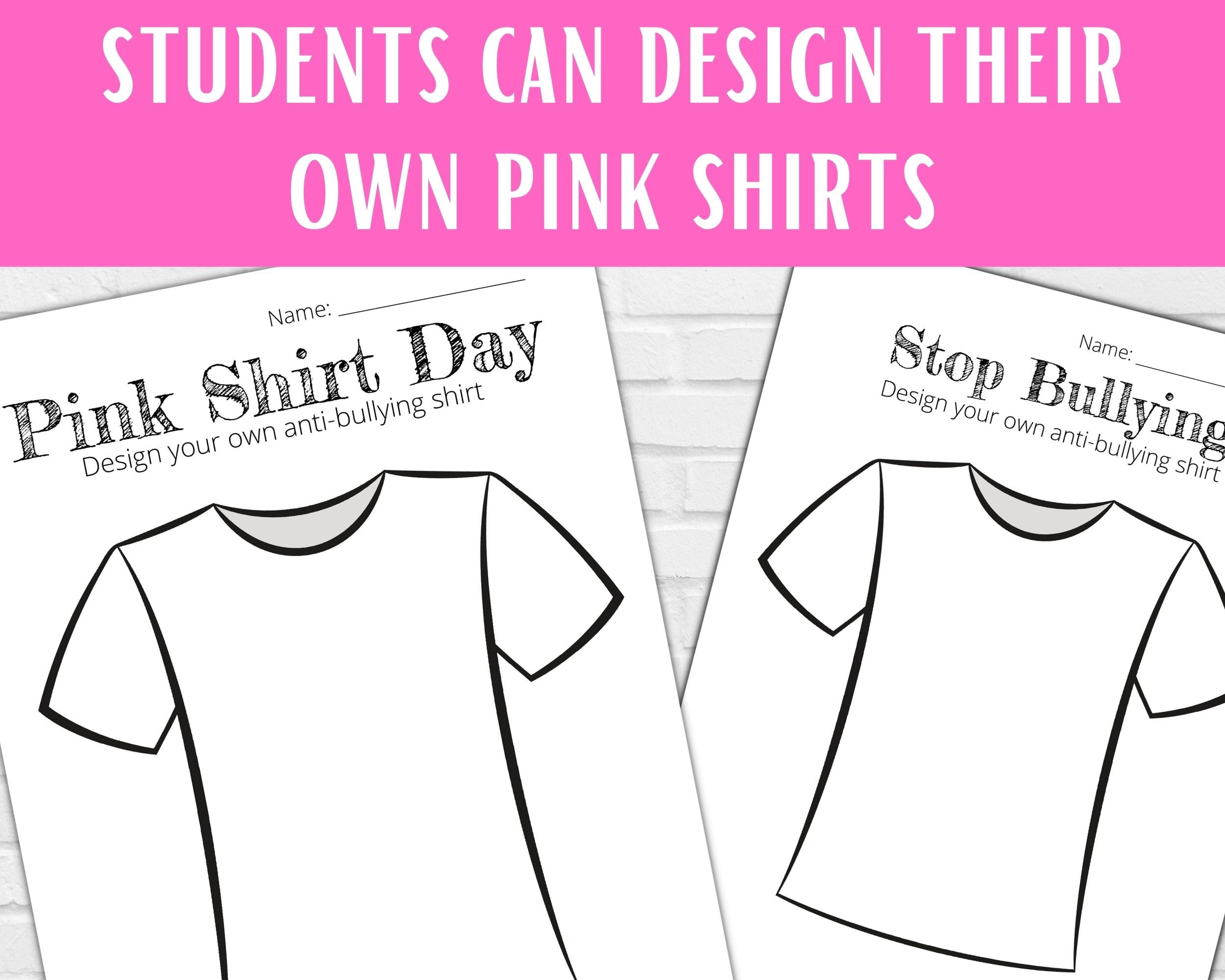 Pink Shirt Day, Anti Bullying, Antibullying Spirit Week, Classroom ...