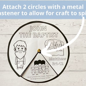 John the Baptist, Bible Story Activity, Sunday School Craft, Homeschool ...
