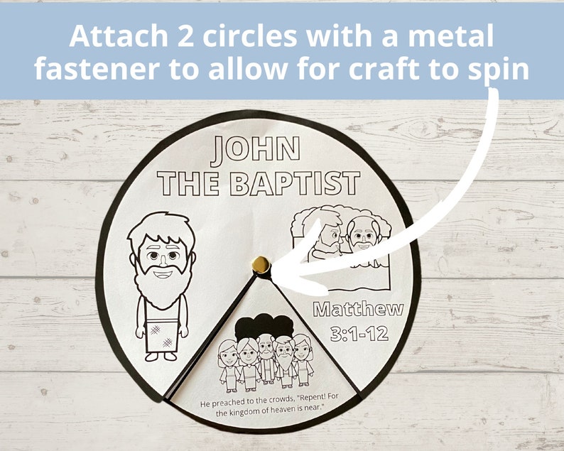 John the Baptist, Bible Story Activity, Sunday School Craft, Homeschool ...