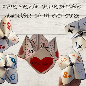 Positive Affirmation Fortune Teller, Affirmation Cards, Cootie Catcher ...