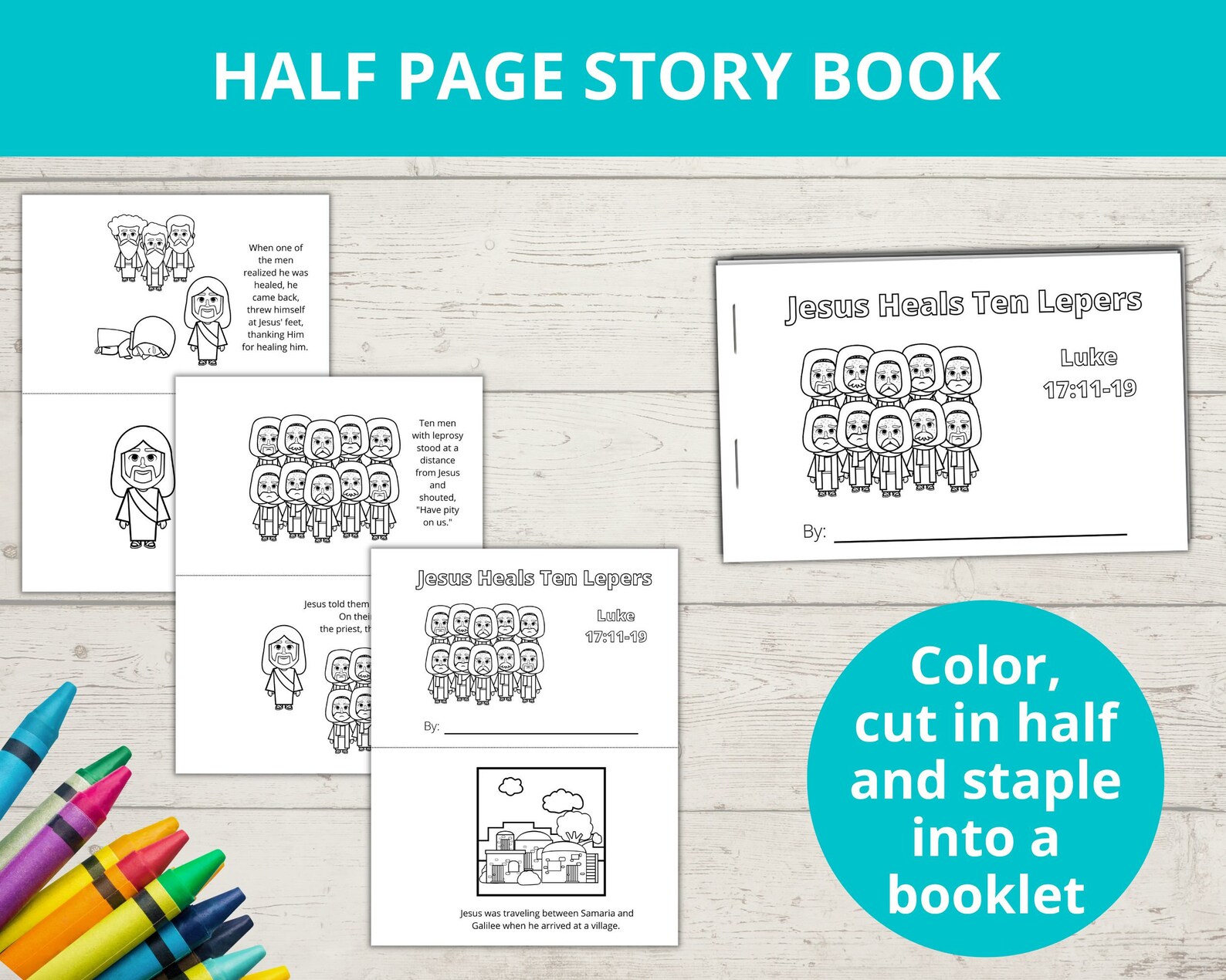 Ten Lepers, Jesus Heals Lepers, Bible Story Crafts, Jesus Heals, Bible ...