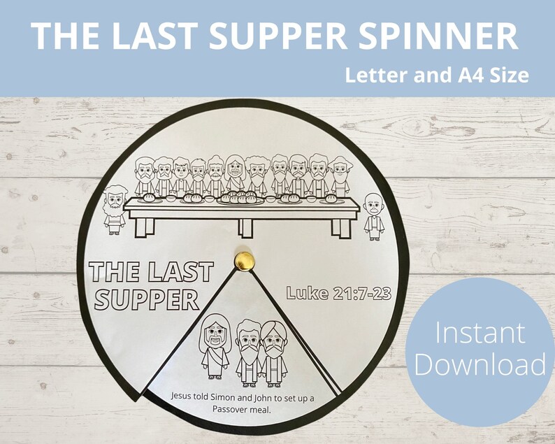 Last Supper Craft Holy Week Craft Sunday School Activity - Etsy