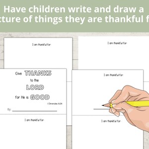 I Am Thankful For, Give Thanks to the Lord, Thanksgiving Activity ...