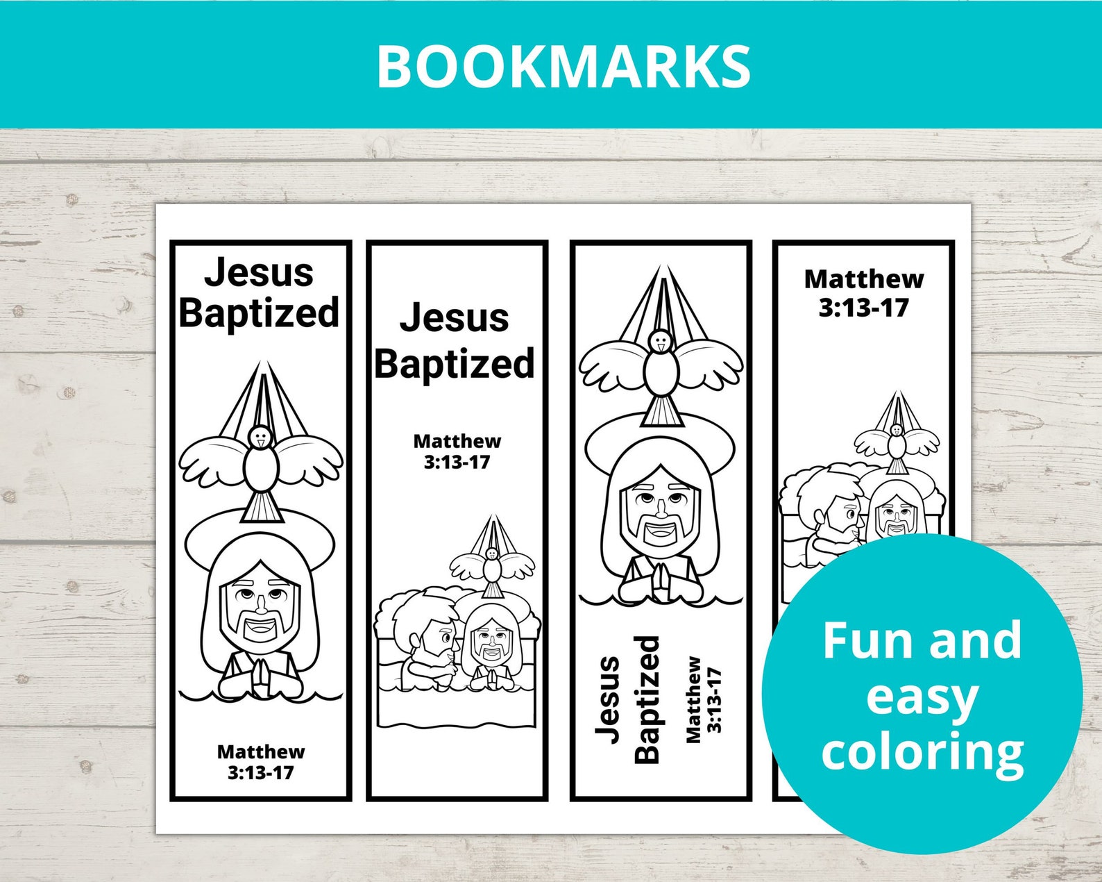 Jesus Baptism, Jesus Baptized by John the Baptist, Bible Story for Kids ...