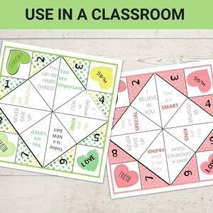 Positive Affirmation Fortune Teller, Affirmation Cards, Cootie Catcher ...