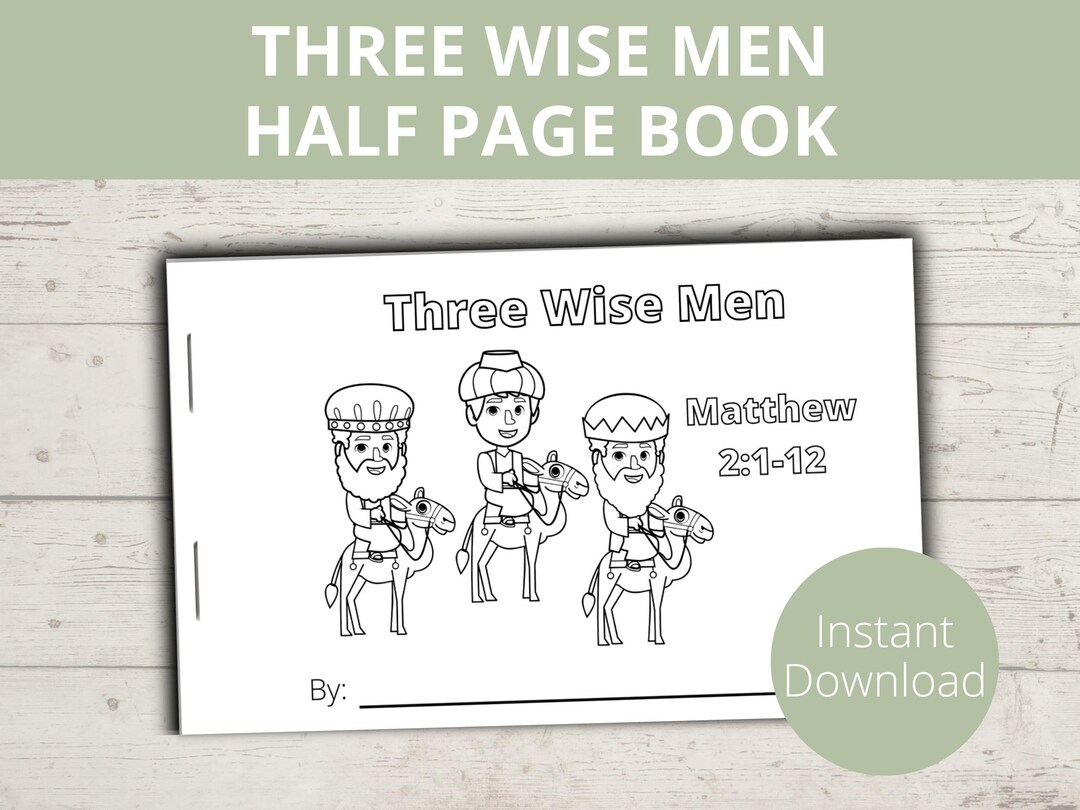 Three Wise Men, Nativity Craft, Bible Story Crafts, Mini Books ...
