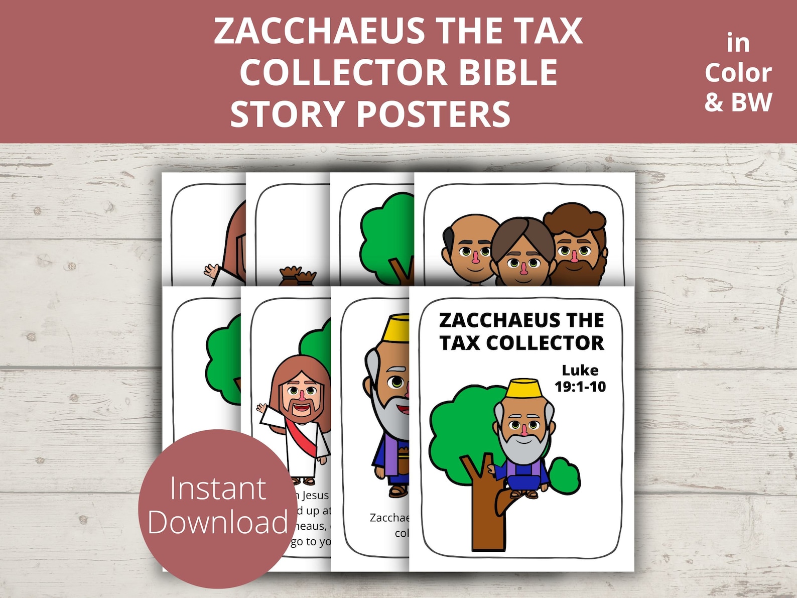 Zacchaeus Craft, Bible Story Lessons, Bible Crafts for Kids, Church ...