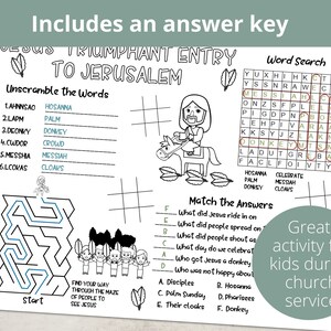 Palm Sunday Activities, Jesus Palm Sunday, Triumphant Entry to ...