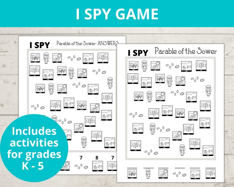 Parable of the Sower, Parables of Jesus, Bible Story Crafts, Sunday ...