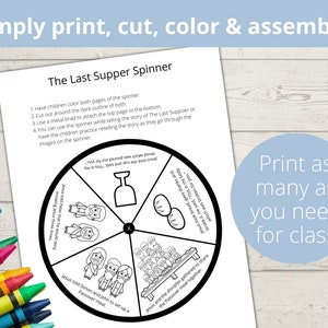 Last Supper Craft, Holy Week Craft, Sunday School Activity, Easter ...