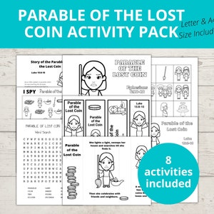 Parable of the Lost Coin, Bible Story Crafts, Parables of Jesus, Sunday ...