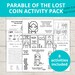Parable of the Lost Coin, Bible Story Crafts, Parables of Jesus, Sunday ...