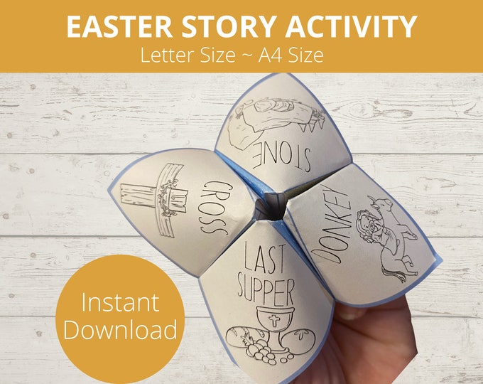 Queen Esther, Esther Craft, Fortune Teller, Cootie Catcher, Bible Story ...