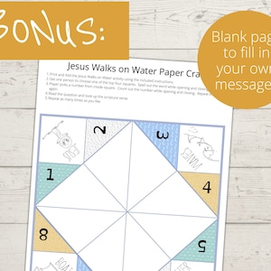 Jesus Walks on Water, Sunday School Crafts, Miracle of Jesus, Peter ...