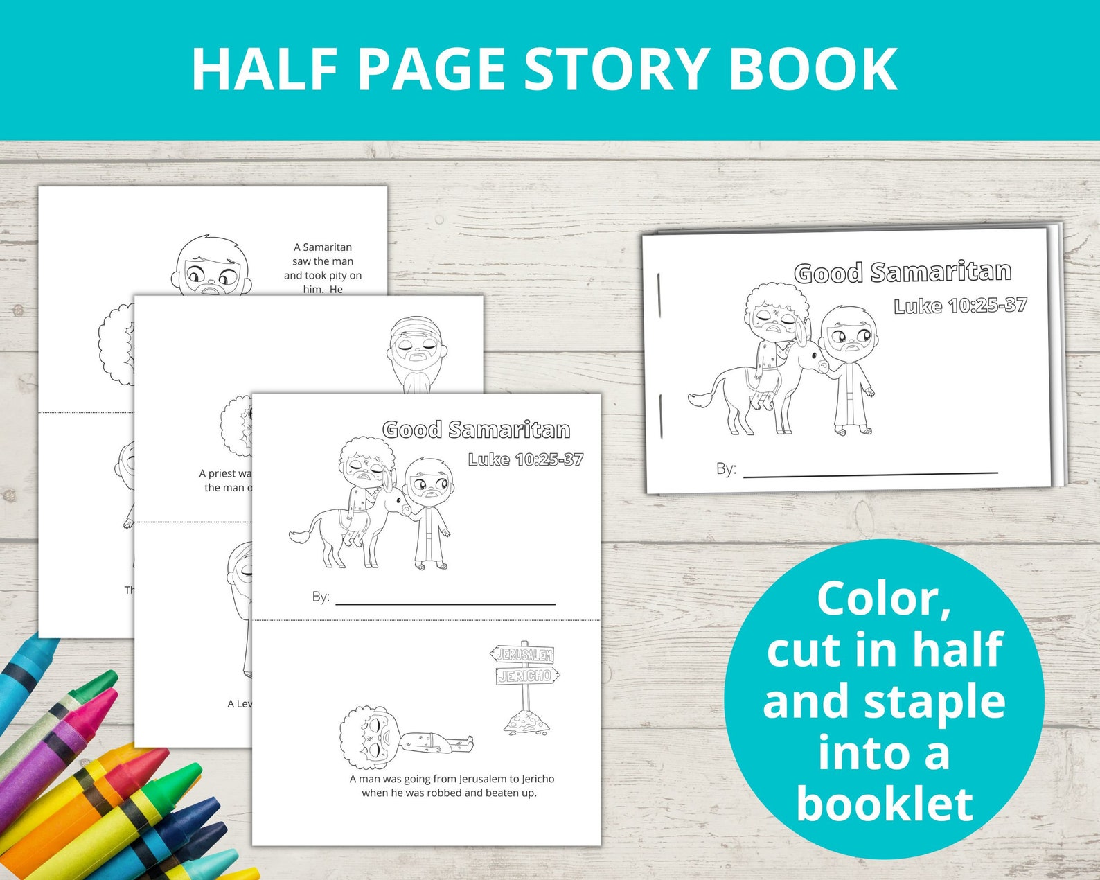 Good Samaritan Bible Story Activities, Sunday School Craft, Activity ...