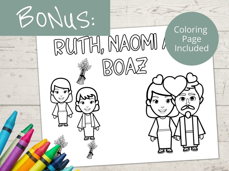 Ruth and Naomi Craft, Ruth and Boaz, Sunday School Activities, Naomi ...