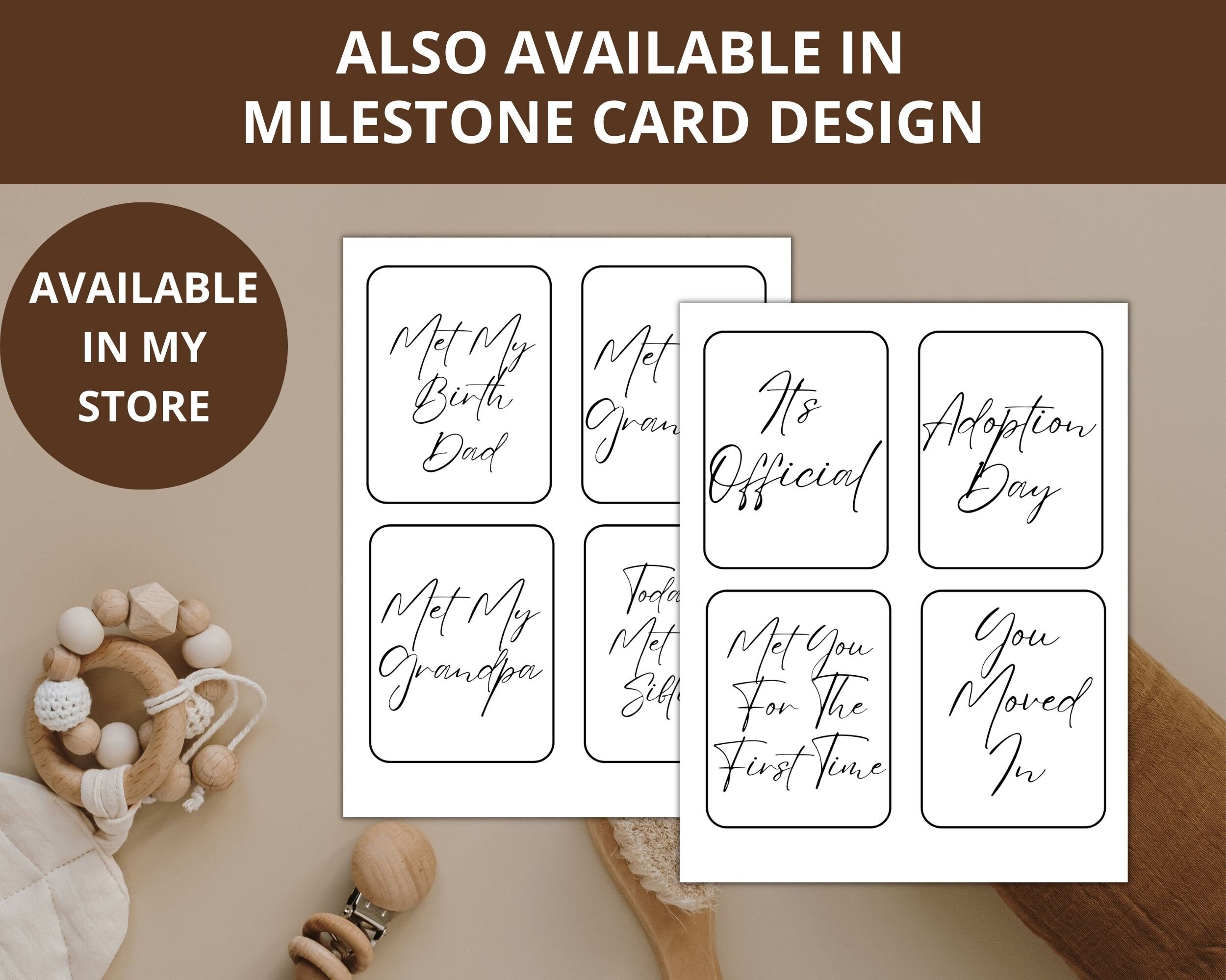 Adoption Milestone Stickers, Printable Milestone, Adoption Sticker ...