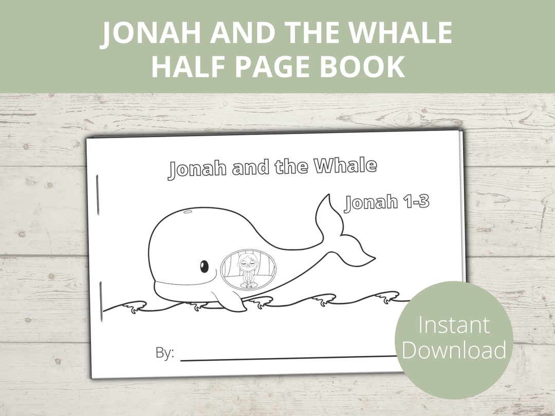 Jonah and the Whale, Sunday School Activities, Bible Story Coloring ...