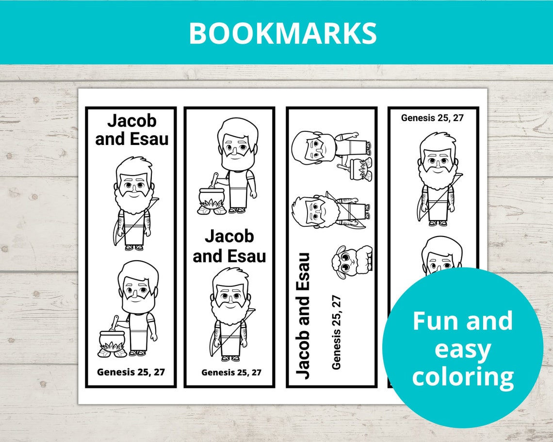 Jacob and Esau, Bible Story for Kids, Sunday School Activity, I Spy ...