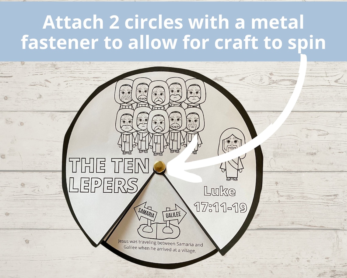 Ten Lepers, Sunday School Craft, Bible Story Activities, Jesus Miracles ...