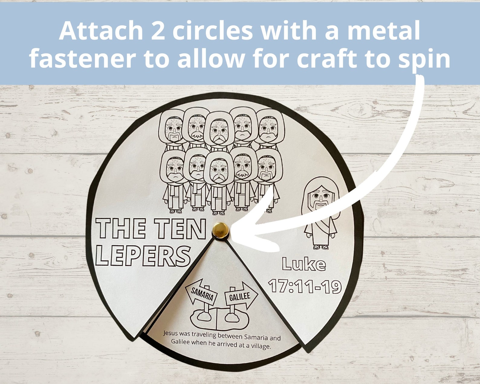 Ten Lepers, Sunday School Craft, Bible Story Activities, Jesus Miracles ...