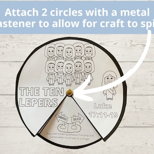 Ten Lepers, Sunday School Craft, Bible Story Activities, Jesus Miracles ...