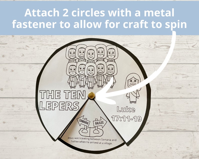 Ten Lepers, Sunday School Craft, Bible Story Activities, Jesus Miracles ...