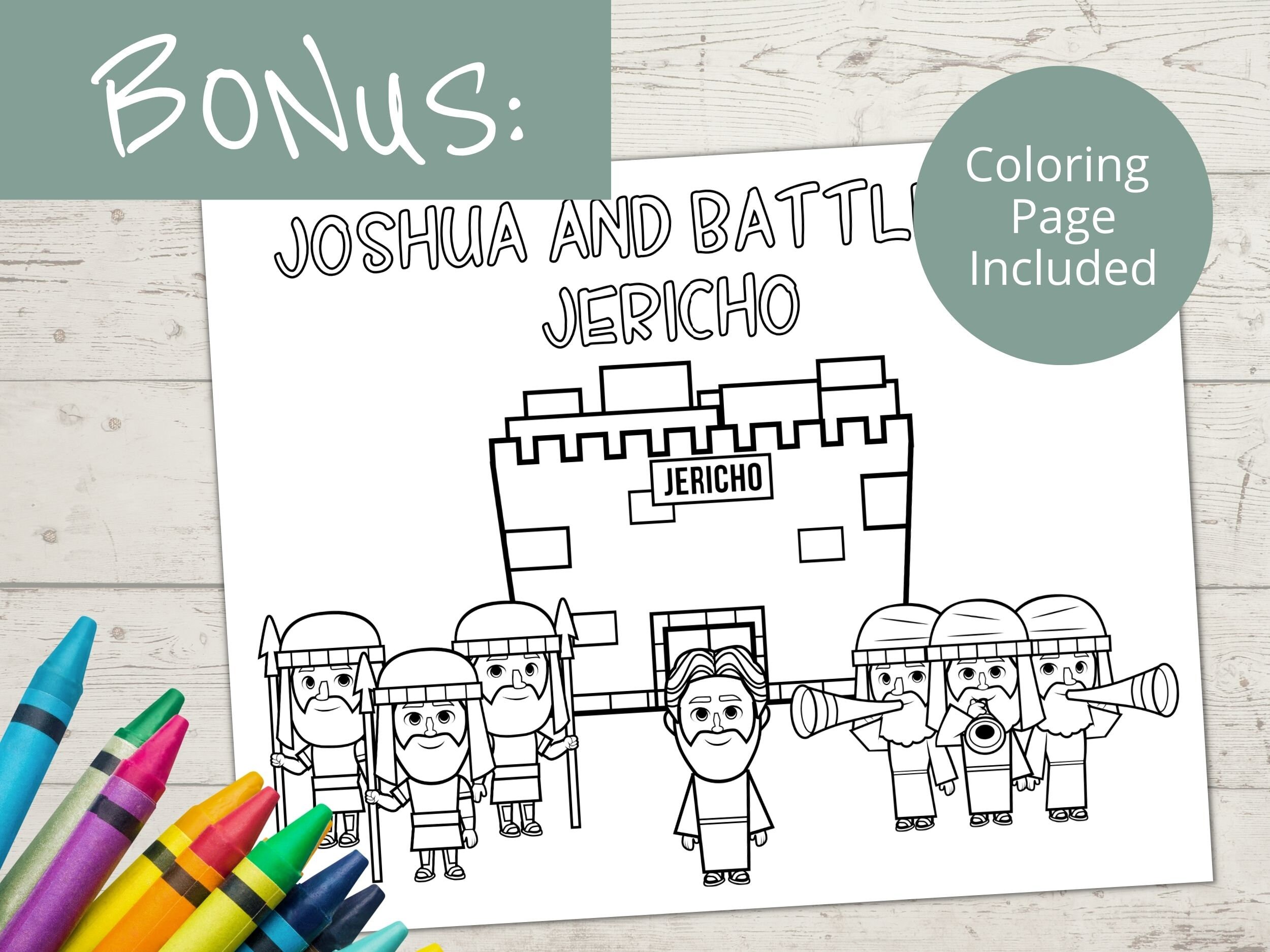 Battle of Jericho, Bible Activity, Joshua and Jericho, Church Kids ...