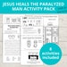 Jesus Heals a Paralyzed Man, Jesus Miracles Crafts, Sunday School ...
