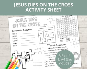 The Crucifixion of Jesus, Easter Story Craft, Easter Story Cross, Bible ...